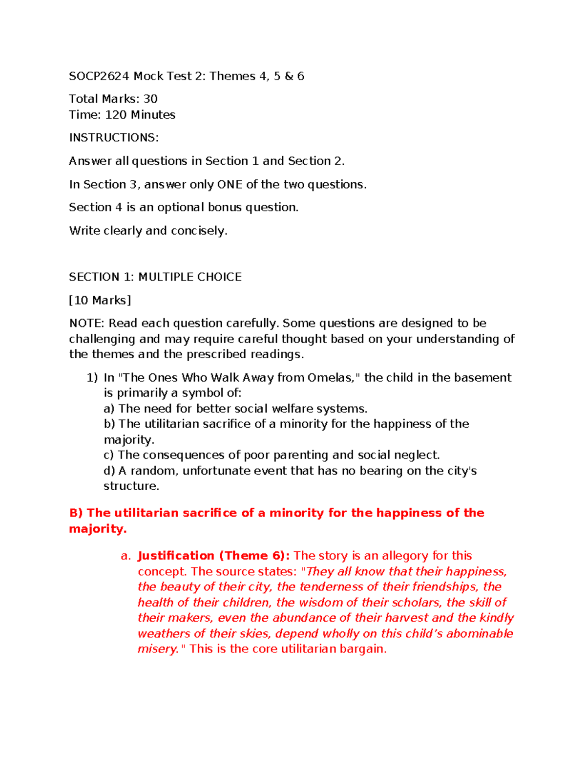 SOCP2624 Mock Test 2: Themes 4, 5, 6 Analysis and Questions - Studocu