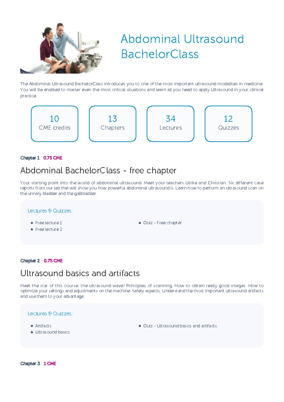 Abdominal Ultrasound Bachelor Class: Comprehensive Course Overview ...