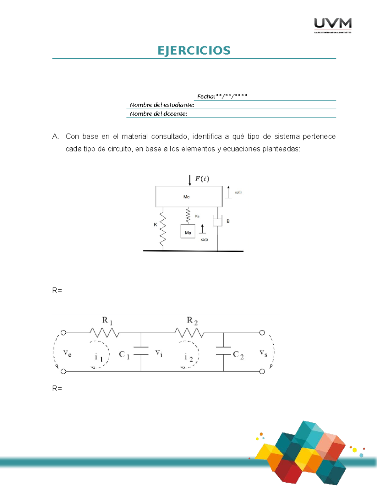 EJERCICIOS A3: Simulación de Sistema Mecánico en Simulink - Studocu