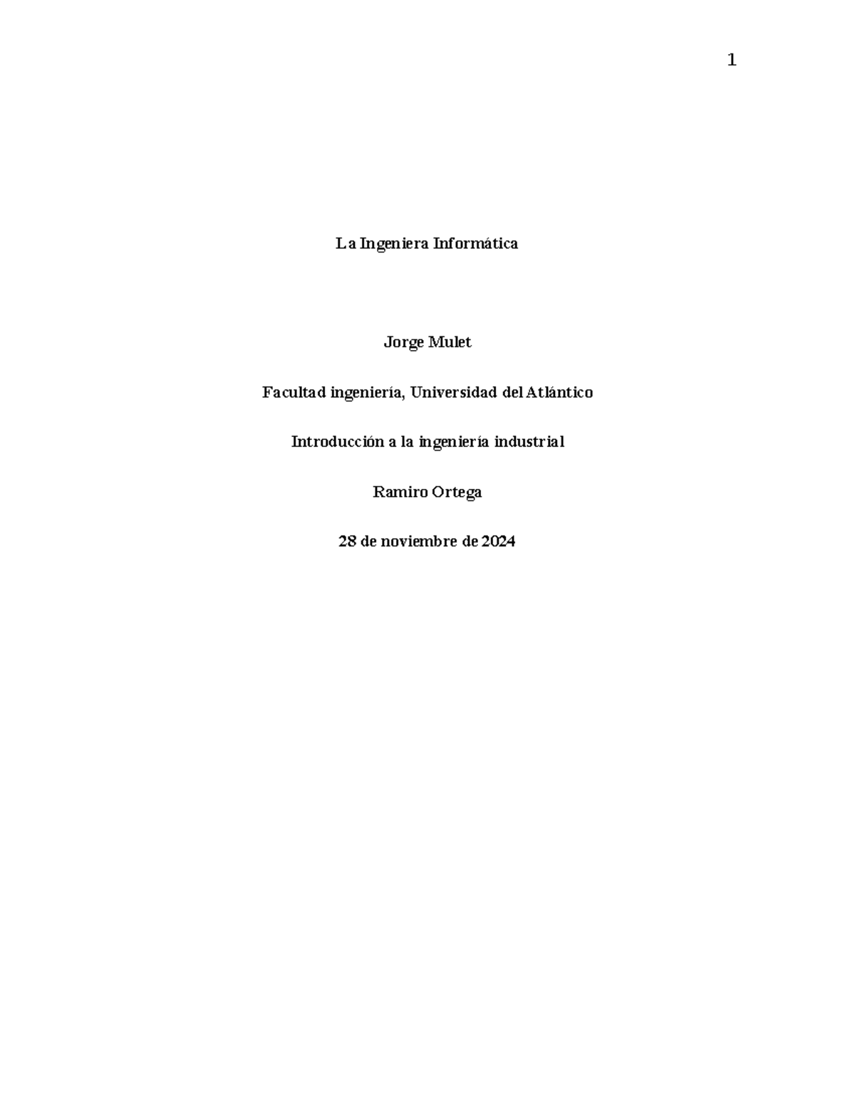 Introducción a la Ingeniería Informática - Impacto y Aplicaciones - Studocu