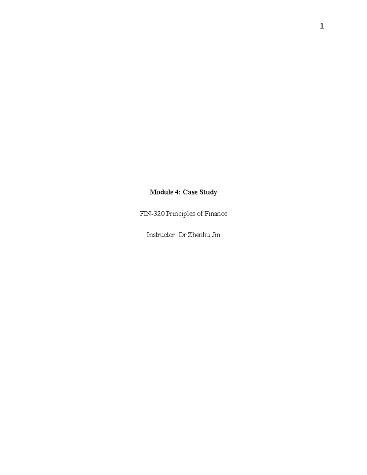 Module 4: Case Study on Financial Risk of Walt Disney - Studocu