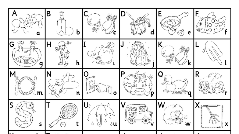 JP. Place Mat - xaxSCsdSCASCSQ - Język angielski - B b C c D d E e F f G g H h I i J j K k L l M ...
