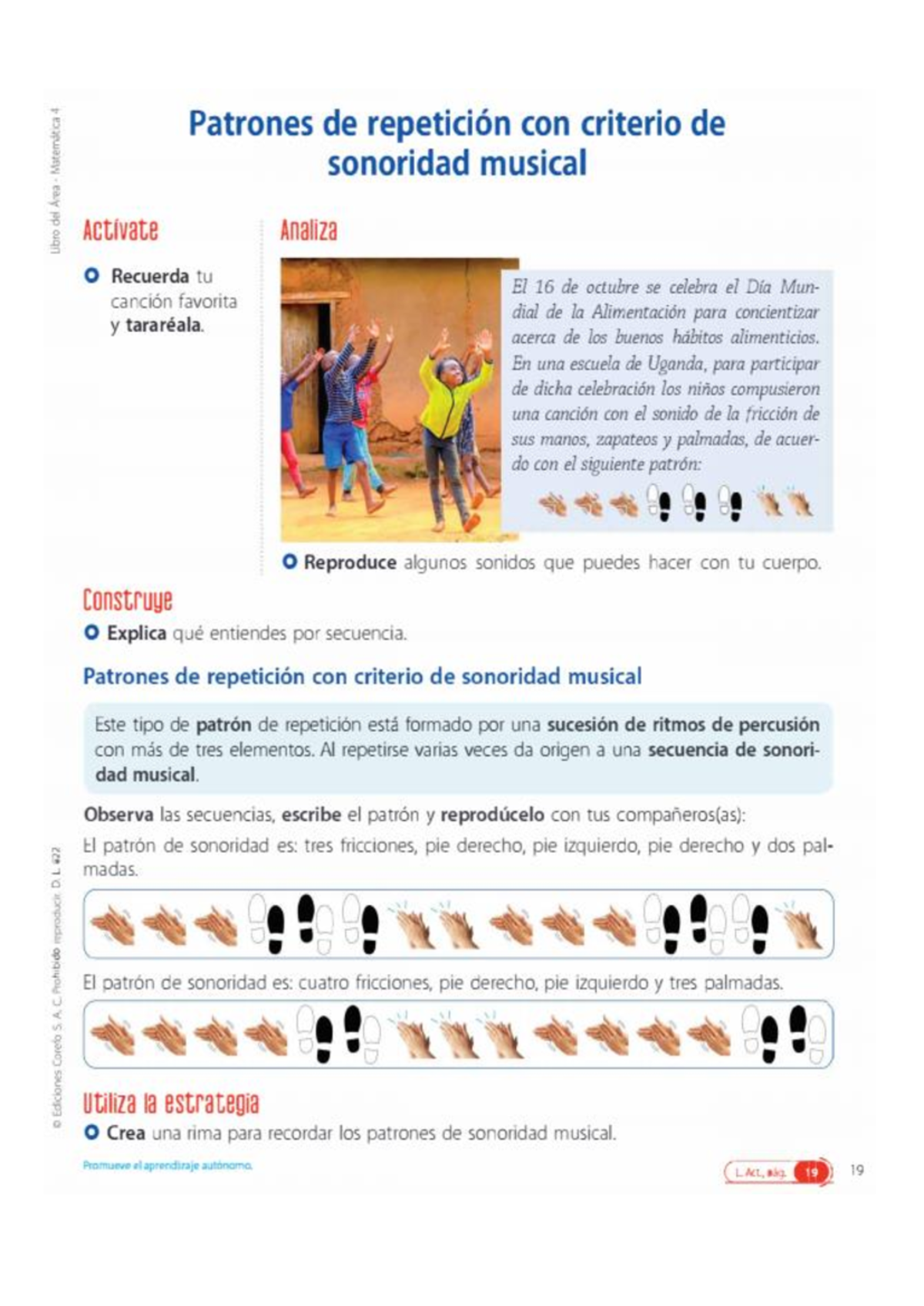 Patrones de Sonoridad Musical - Cuarto de Primaria - 14-03 - Studocu