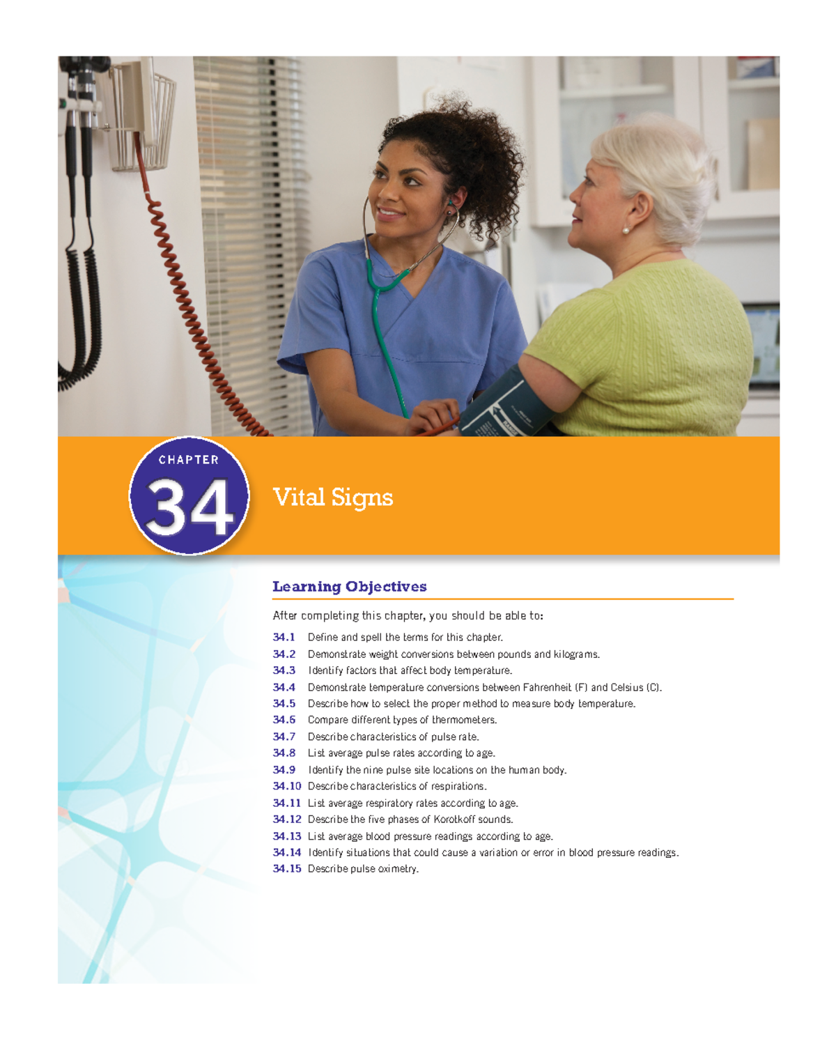 Clinical Medical Assisting: Chapter 34 - Vital Signs Overview - Studocu