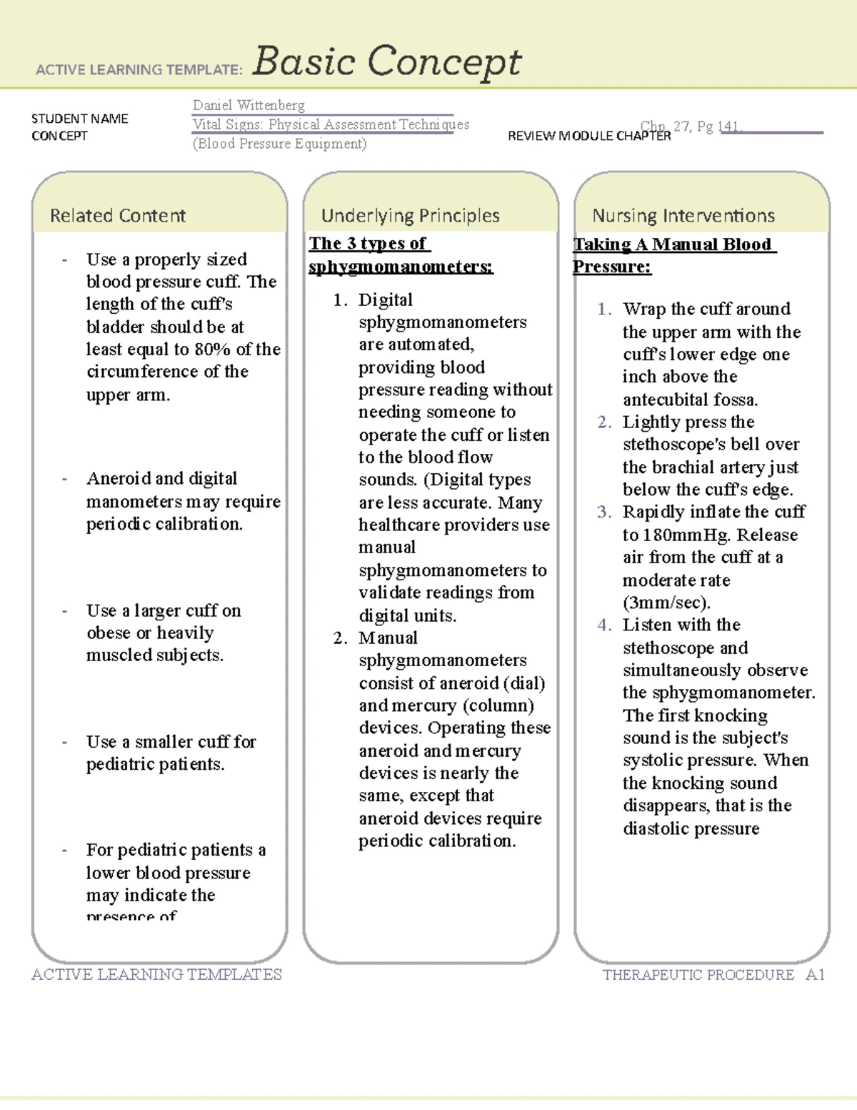 Active Learning Template Therapeutic Procedure form - ACTIVE LEARNING ...