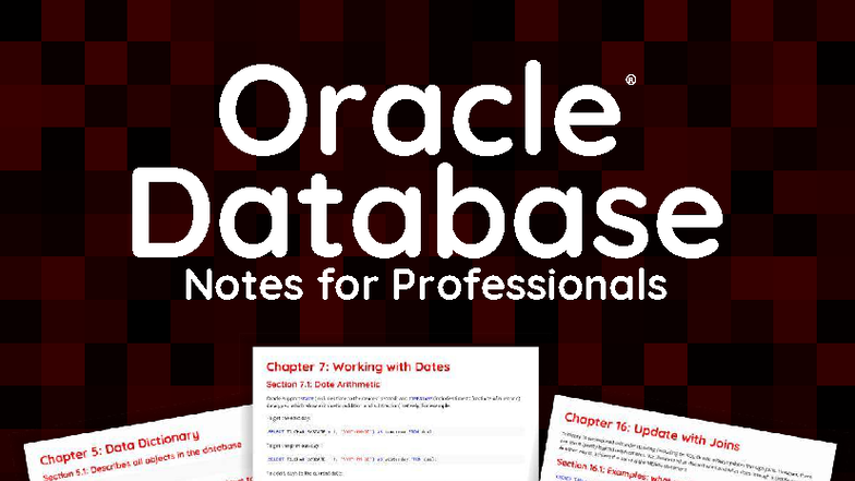 Oracle Database (DB) Notes for Professionals: Comprehensive Guide - Studocu