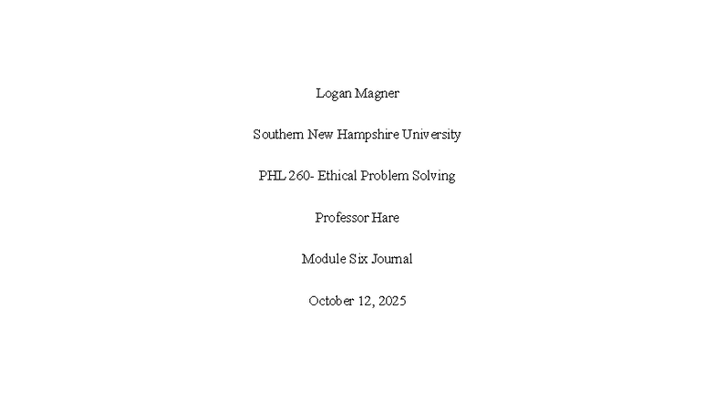 PHL 260 Module Six Journal: Ethical Consumer Choices and Sustainability ...