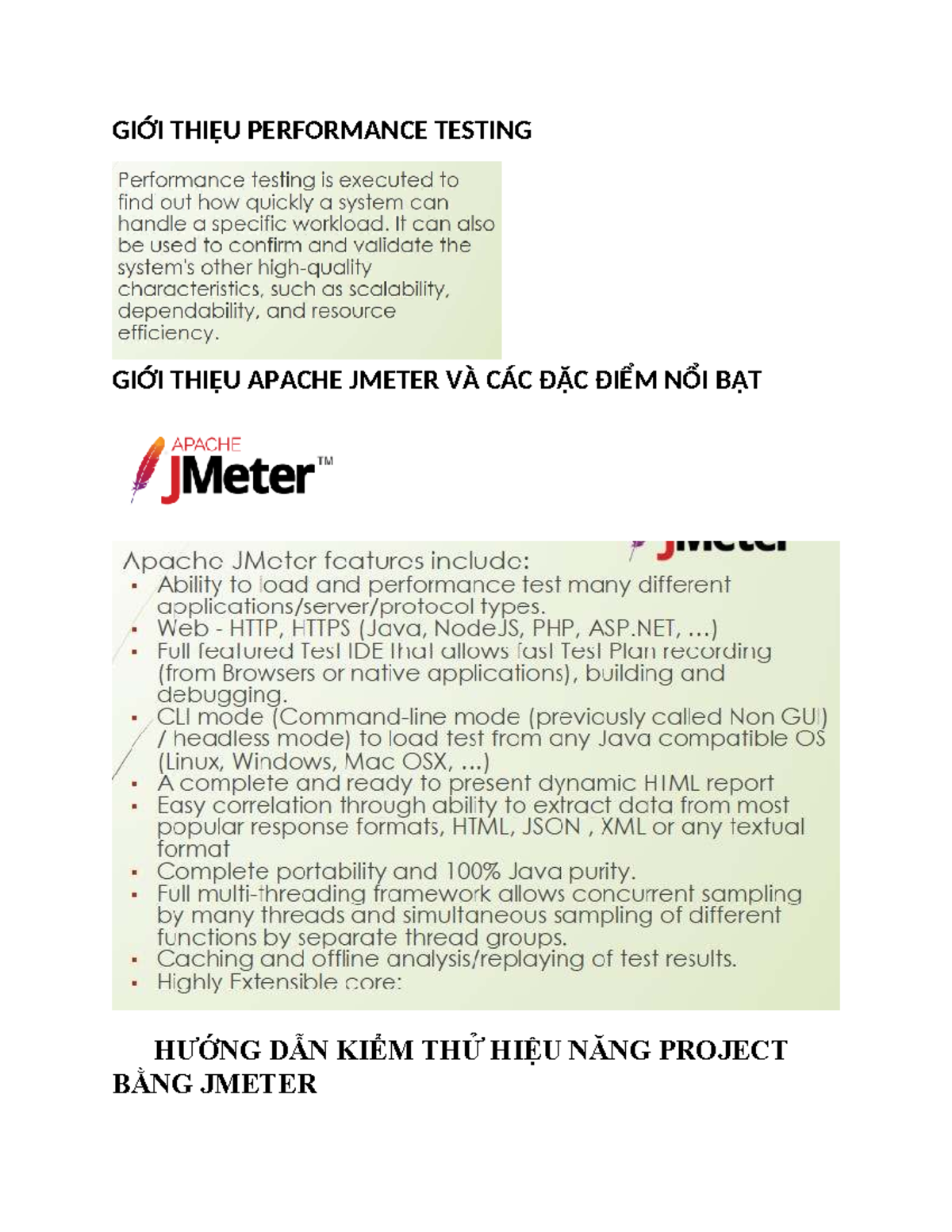 HƯỚNG DẪN KIỂM THỬ HIỆU NĂNG BẰNG APACHE JMETER - TỔNG QUAN VÀ CÁC BƯỚC THỰC - Studocu