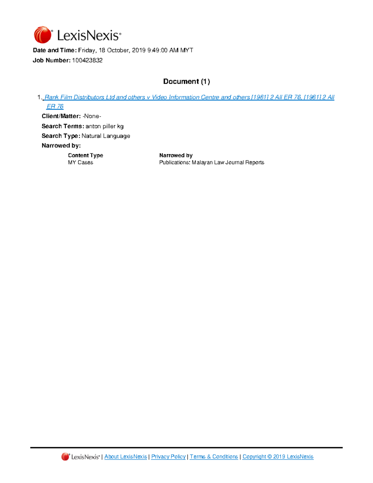 Rank Film Distributors Ltd and others v Video Informati - The ...