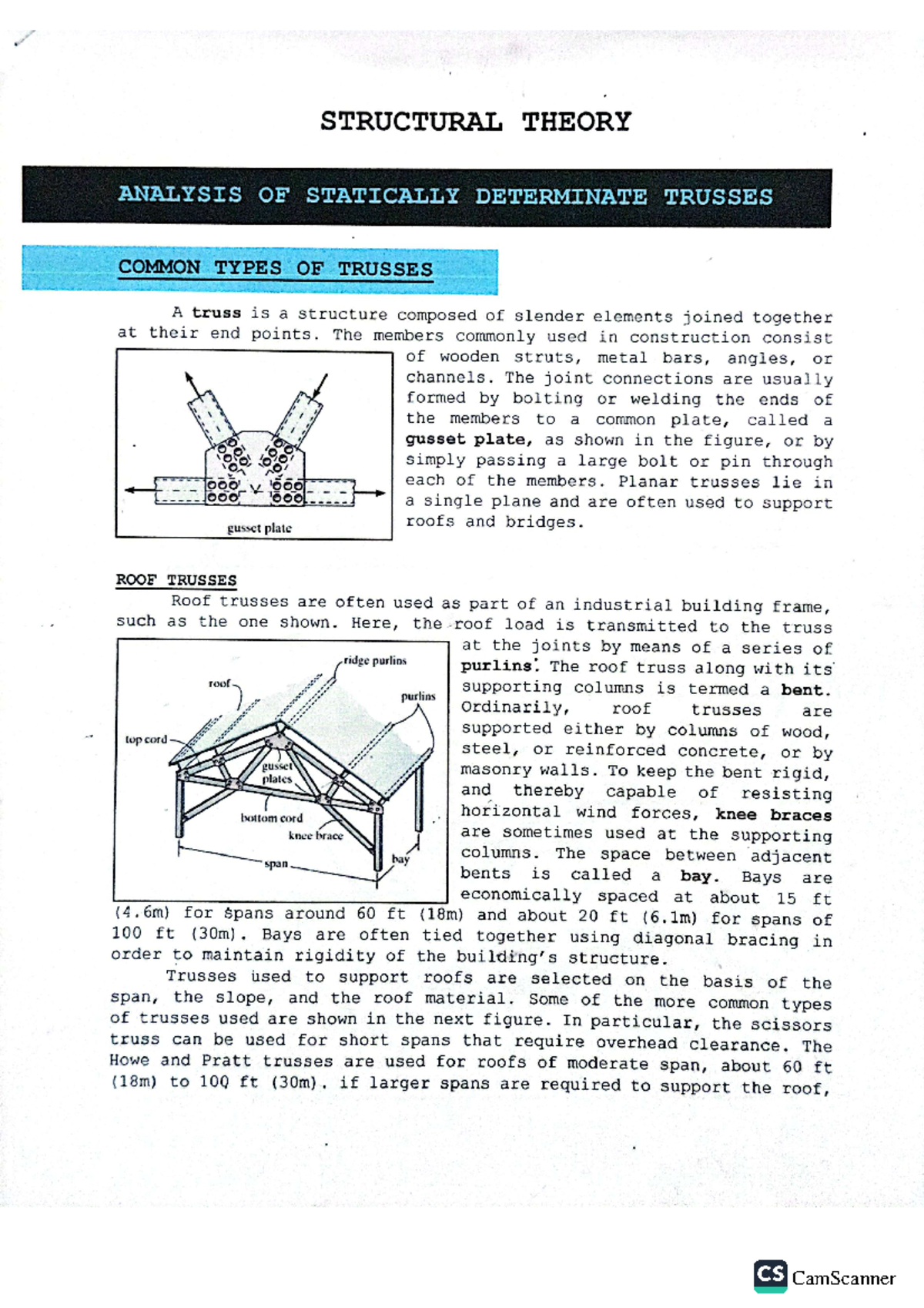 Structural Engineering Trusses: Analysis of Types and Uses - Studocu