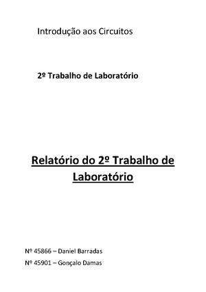 AC1 Testes e Exames (ISEL) - Introdução aos Circuitos - TESTES E EXAMES ...