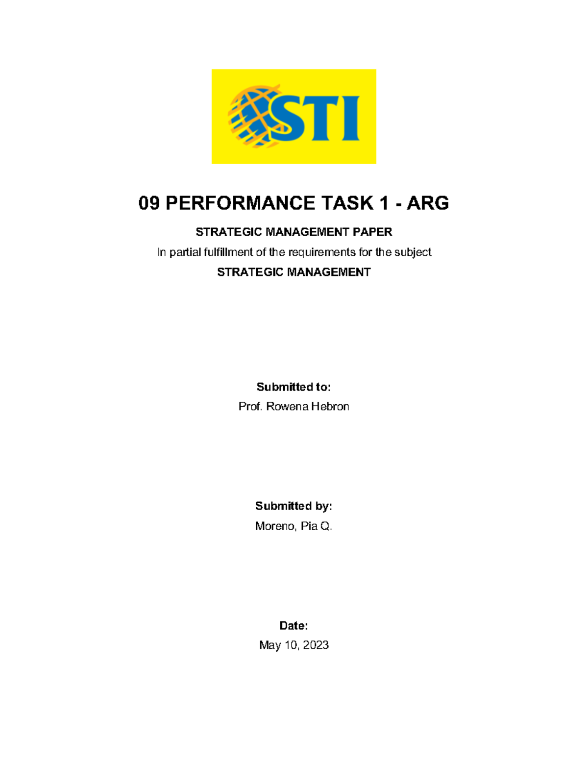 09 Performance Task 1 - Strategic Management Case Study on Angkas - Studocu