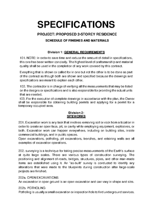 430044924 16 Divisions Refers to the 16 Divisions of Construction - 16 ...