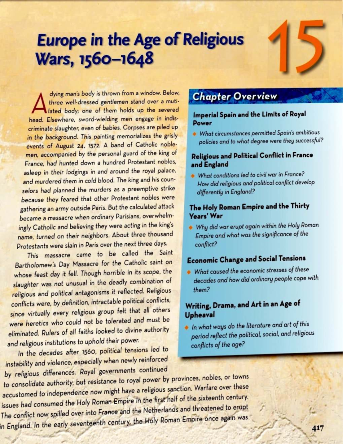 Final Exam Study Guide for ABC 101: Europe in the Age of Religious Wars ...