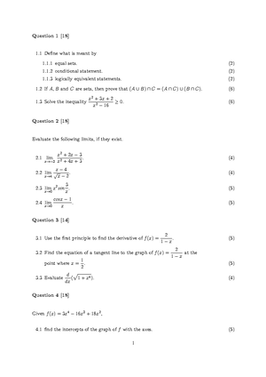 SSTA011 - UL - Elementary Mathematics - Studocu