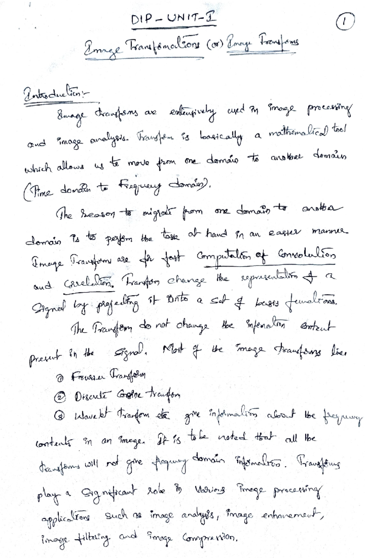 DIP UNIT 1 - Comprehensive Notes and Insights on Key Topics - Studocu