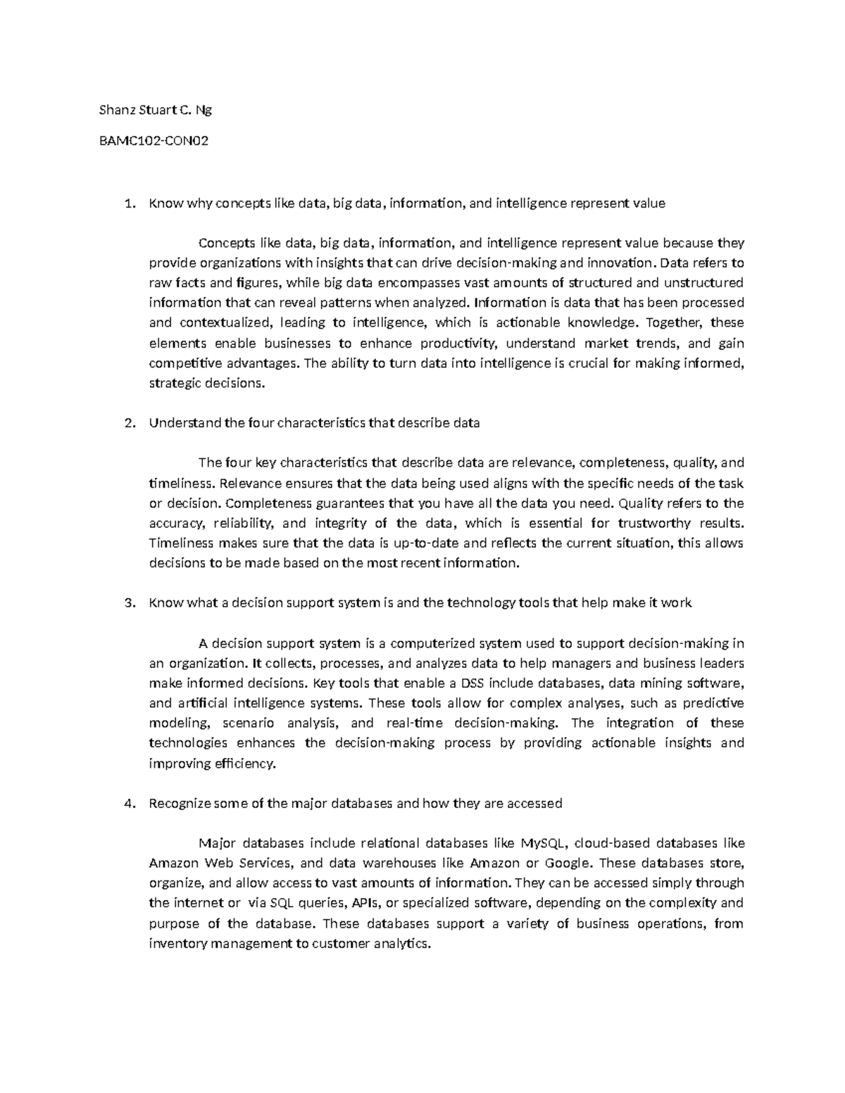 M1 A3 BAMC102 - Understanding Data, Big Data, and Decision Support ...