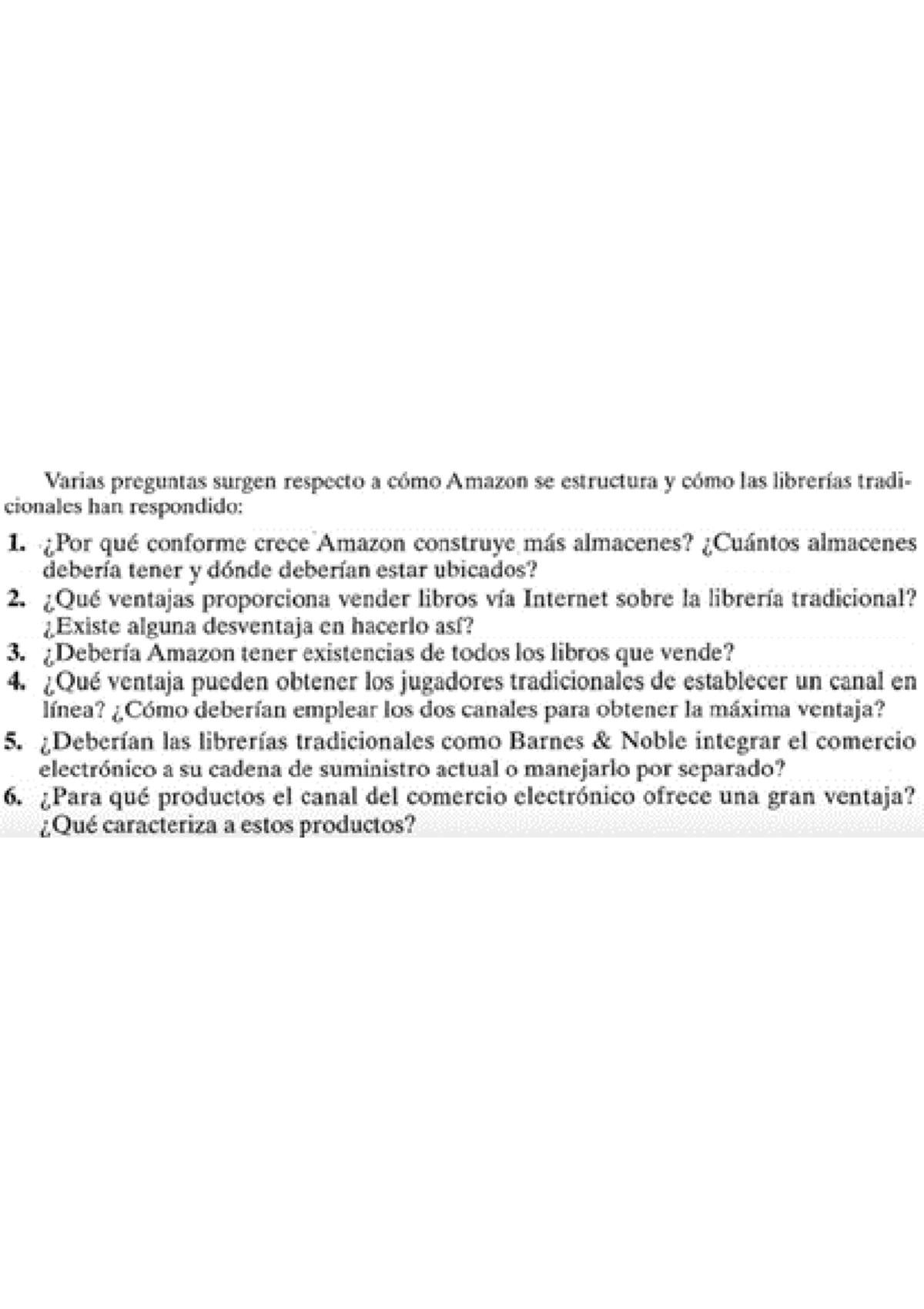 Análisis de la Estructura de Amazon y Respuestas de Librerías ...