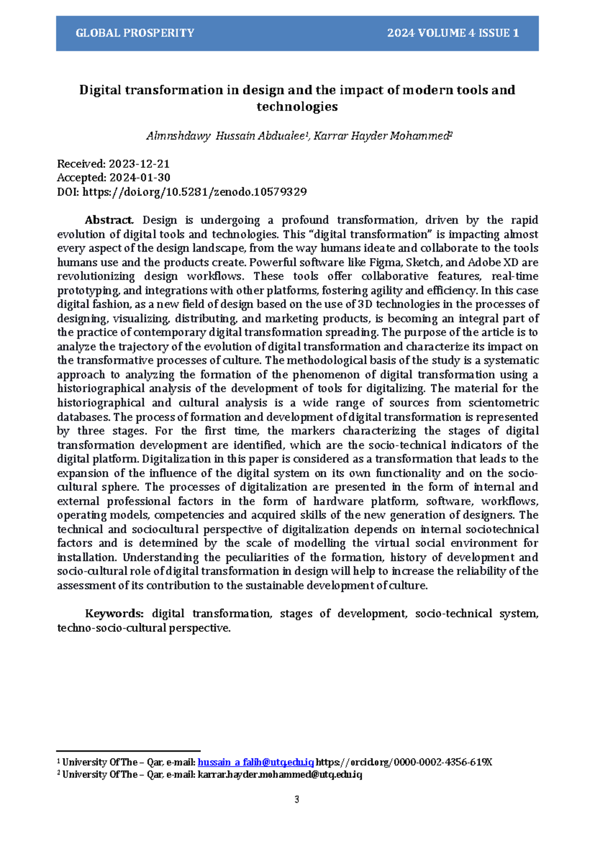 Digital Transformation in Design: Insights from Global Prosperity 2024 ...