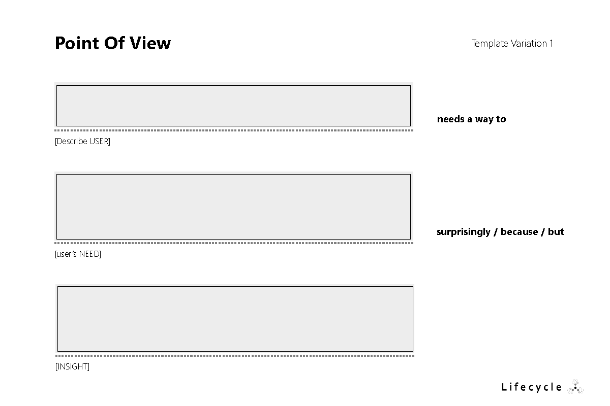 Problem POV Statement Template - Tư duy phản biện - Point Of View ...