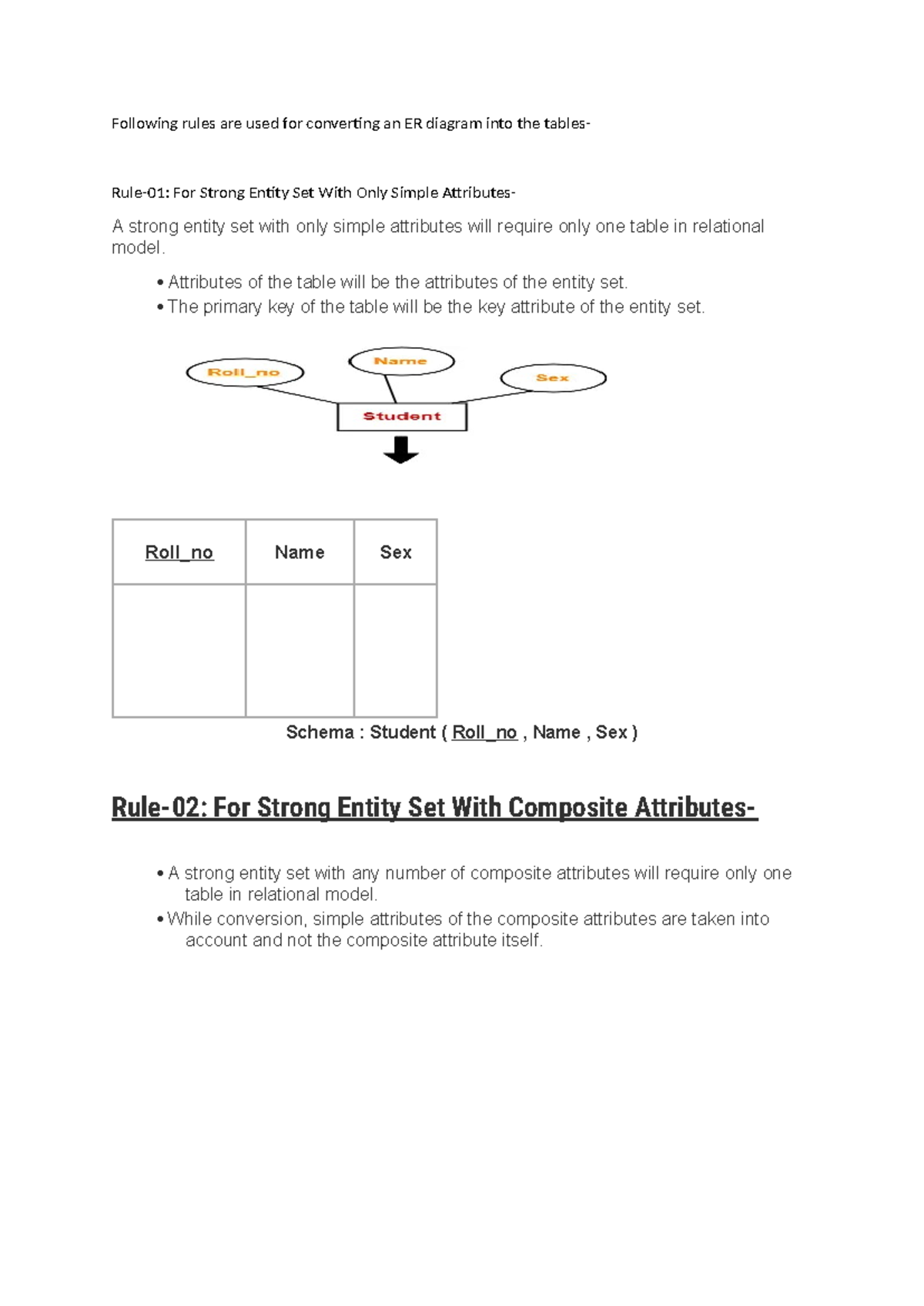 Converting ER Diagrams to Tables: A Comprehensive Guide - Studocu