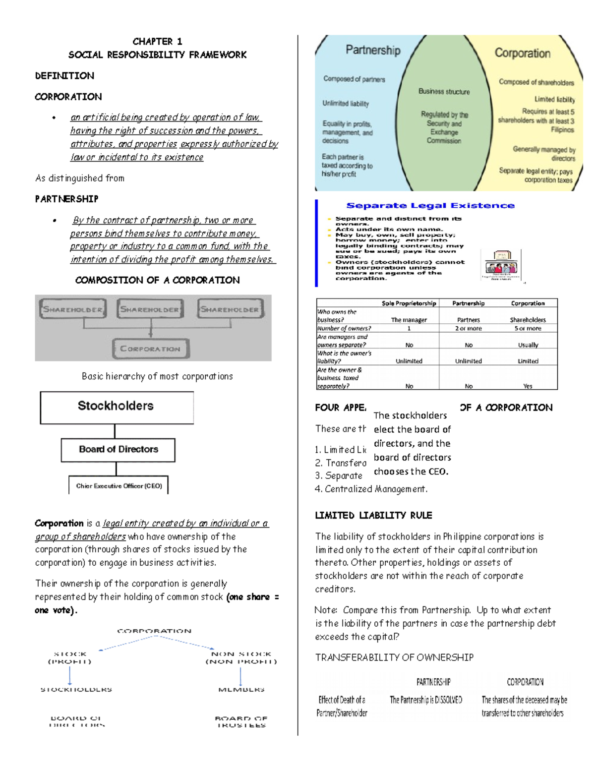GGSR - Corporate Social Responsibility Framework and Stakeholder ...