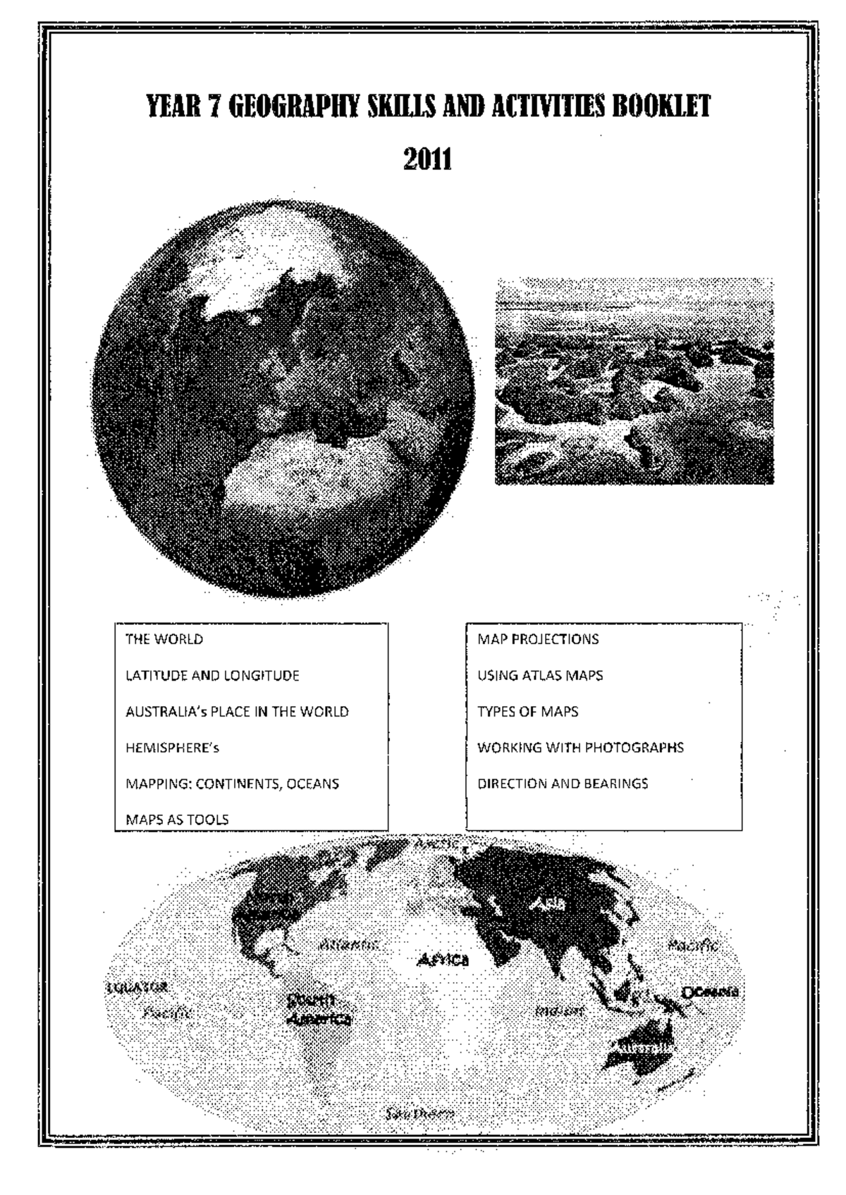 YEAR 7 GEOGRAPHY SKILLS & ACTIVITIES: MAPS, LATITUDE & LONGITUDE - Studocu