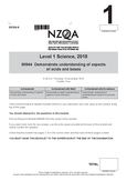 English - 11 (NCEA 1) - National Certificate of Educational Achievement ...