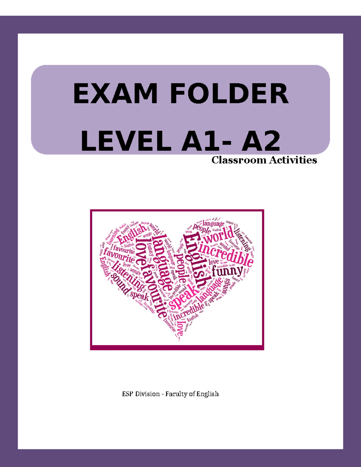 A1 Exam Resources: Listening, Reading & Writing Activities Guide - Studocu