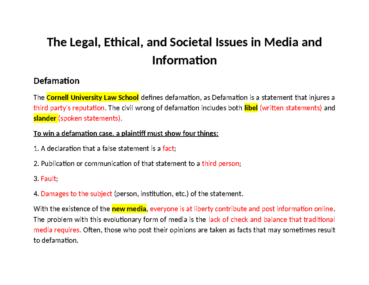 The Legal Ethi WPS Office - The Legal, Ethical, and Societal Issues in ...