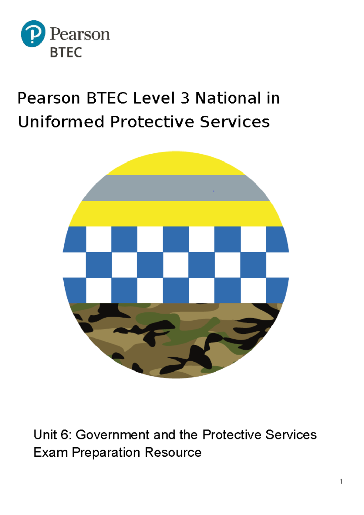 Unit 6: Government & Protective Services Exam Prep Resource - Studocu