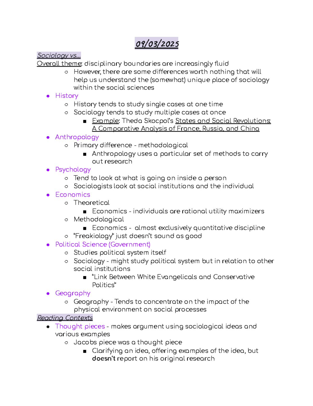 Sociology Research Methods and Analysis - SOCL 250 Study Notes - Studocu