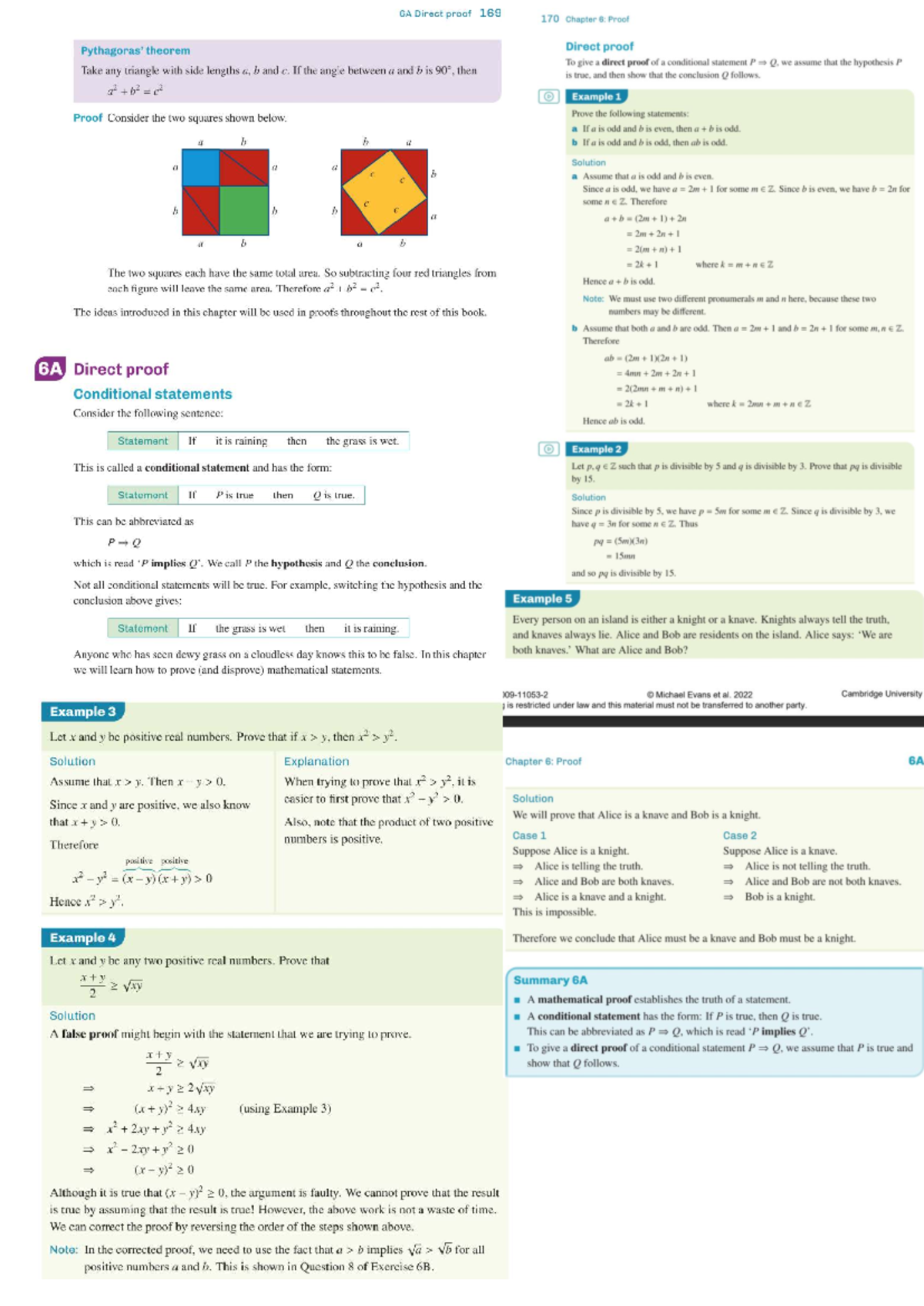 6A Direct Proof and Logic: Understanding Conditional Statements - Studocu