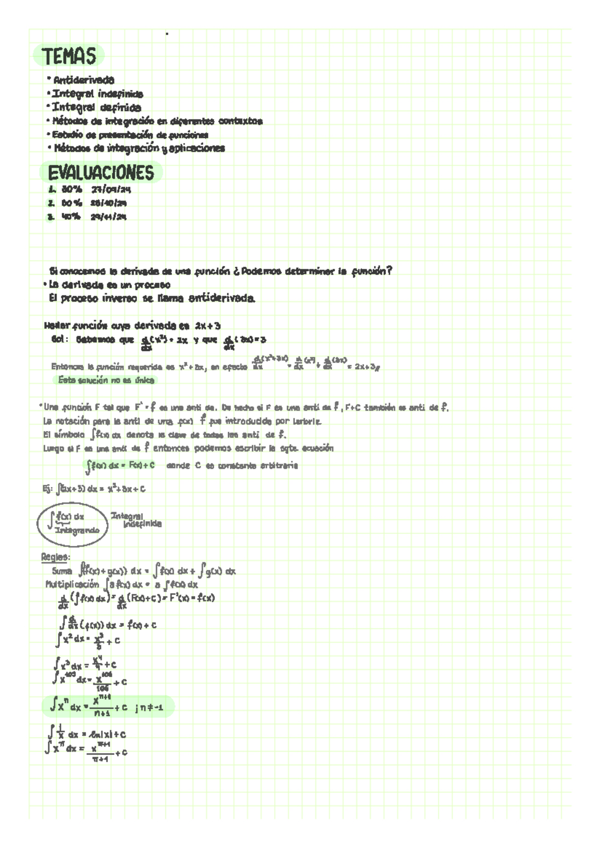 Cálculo II - Temas y Evaluaciones para el Curso 2023 - Studocu