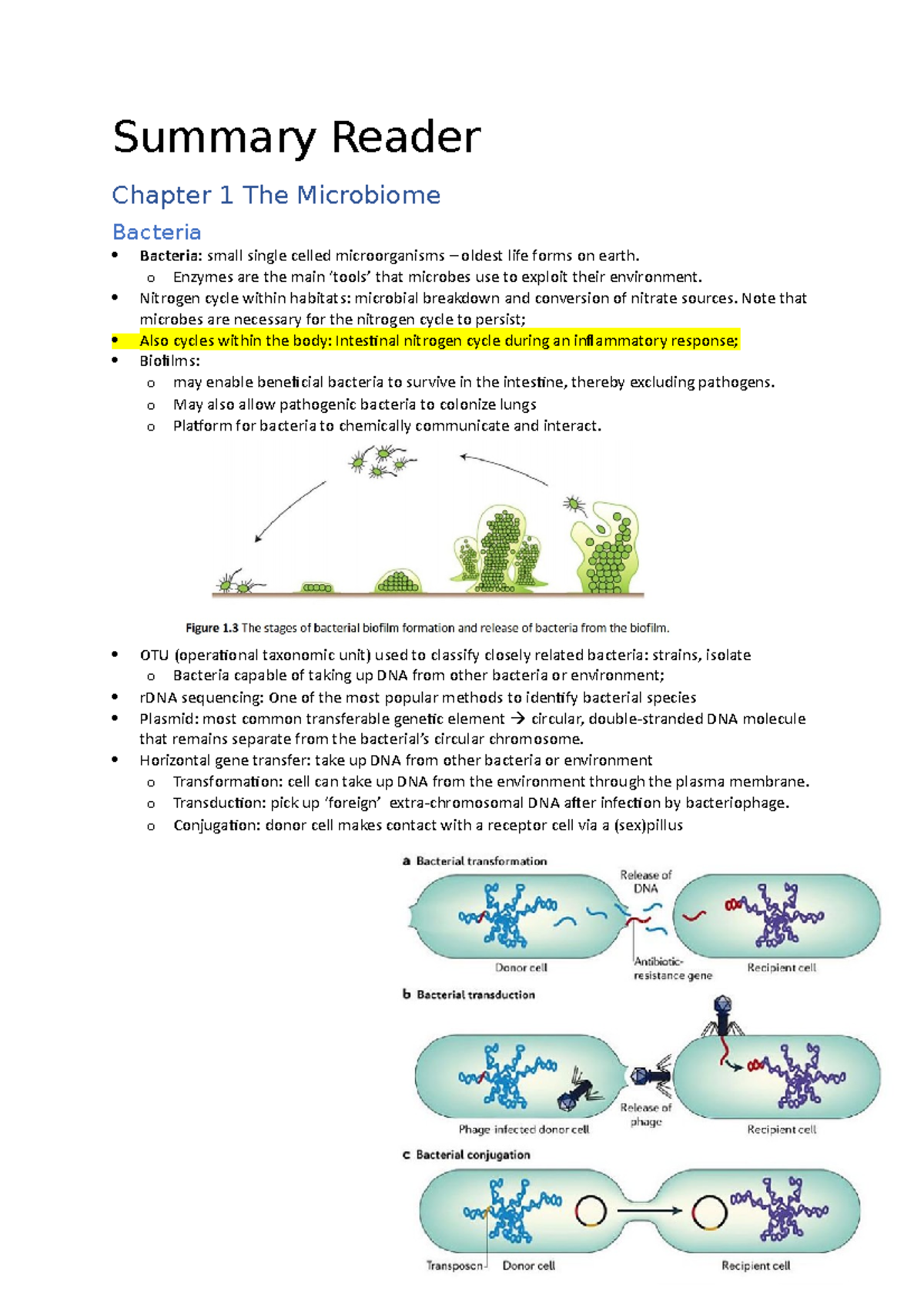 Final Exam Summary for HMI-20306: Insights on Microbiomes & Health ...