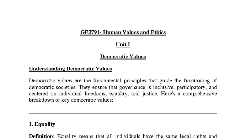 HVE 101: Understanding Democratic Values and Citizen Participation ...