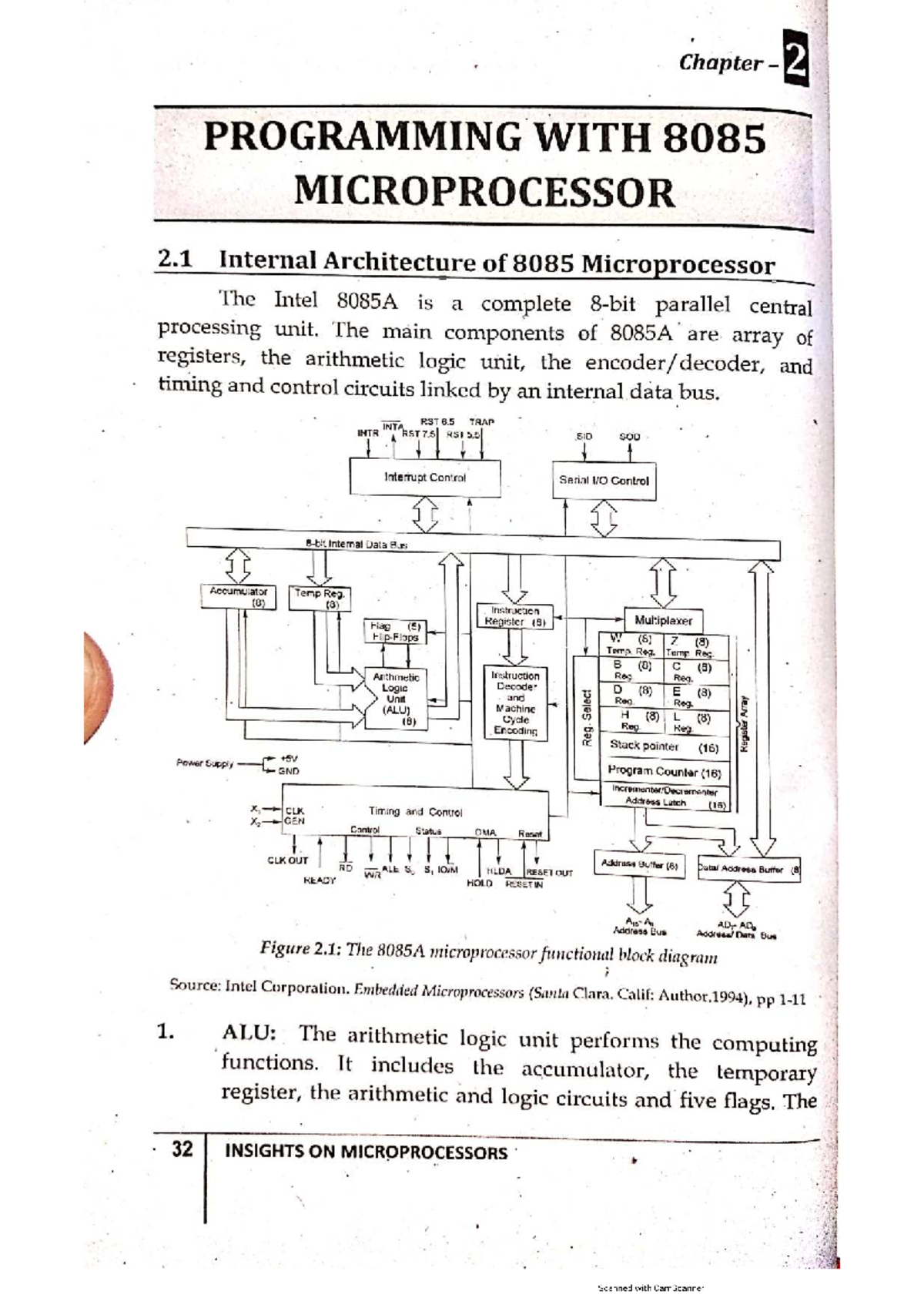 Chapter 2: Programming with 8085 Microprocessor Insights - Studocu