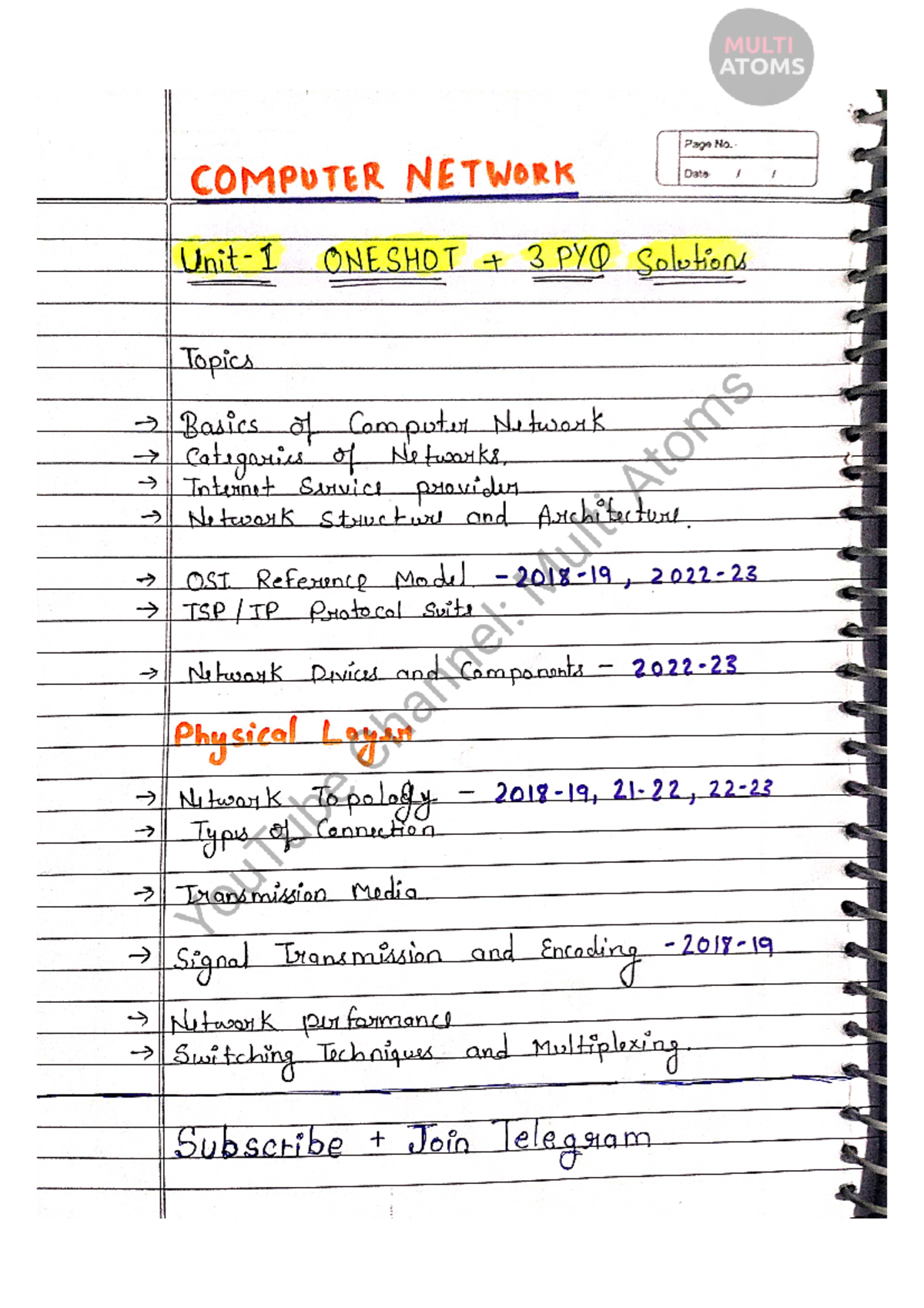 CN Unit 1: Introduction to Multi Atoms in Chemistry - Studocu