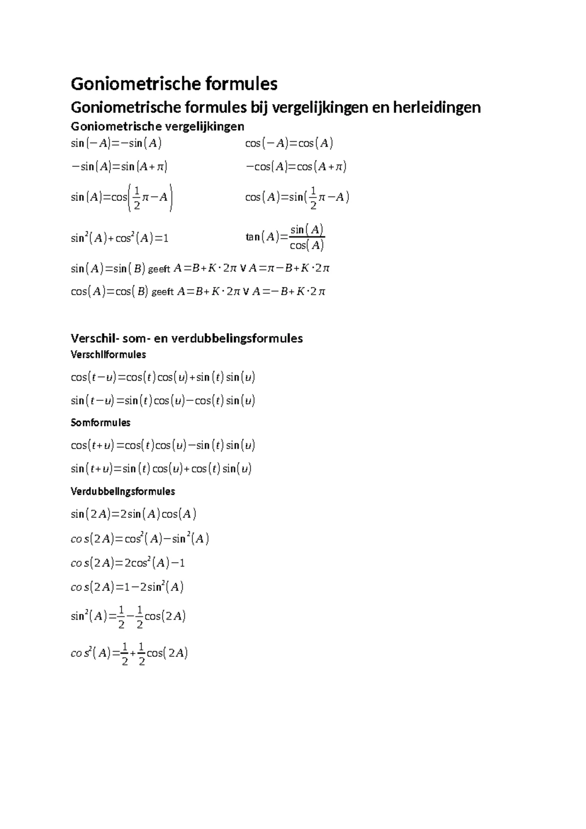 Getal en Ruimte deel 2 Samenvatting Hoofdstuk 7 (Wiskunde B ...