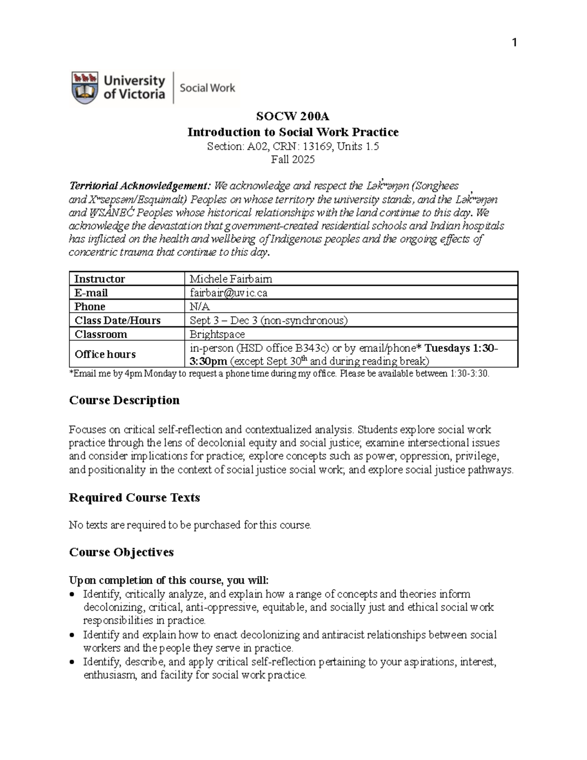 SOCW 200A - Intro to Social Work Practice Syllabus (Fall 2025) - Studocu