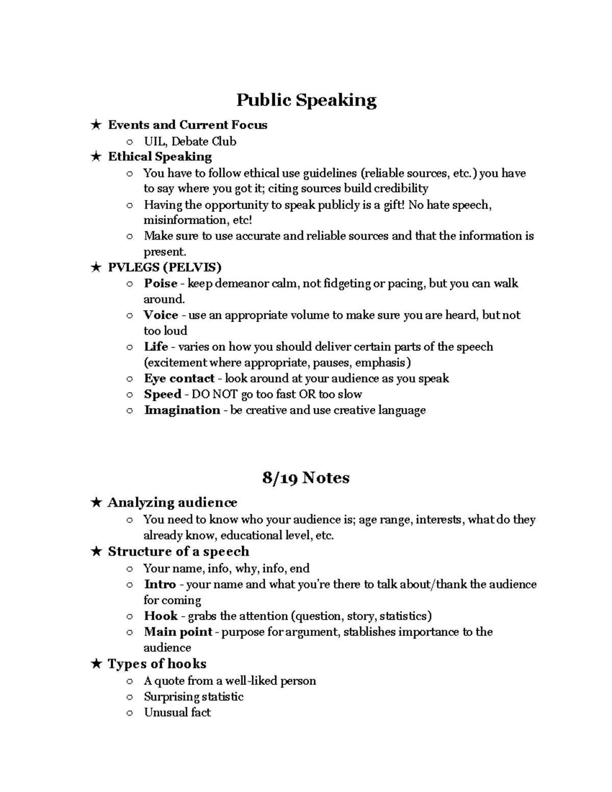 UIL Debate Club: Ethical Speaking Guidelines and Tips - Studocu