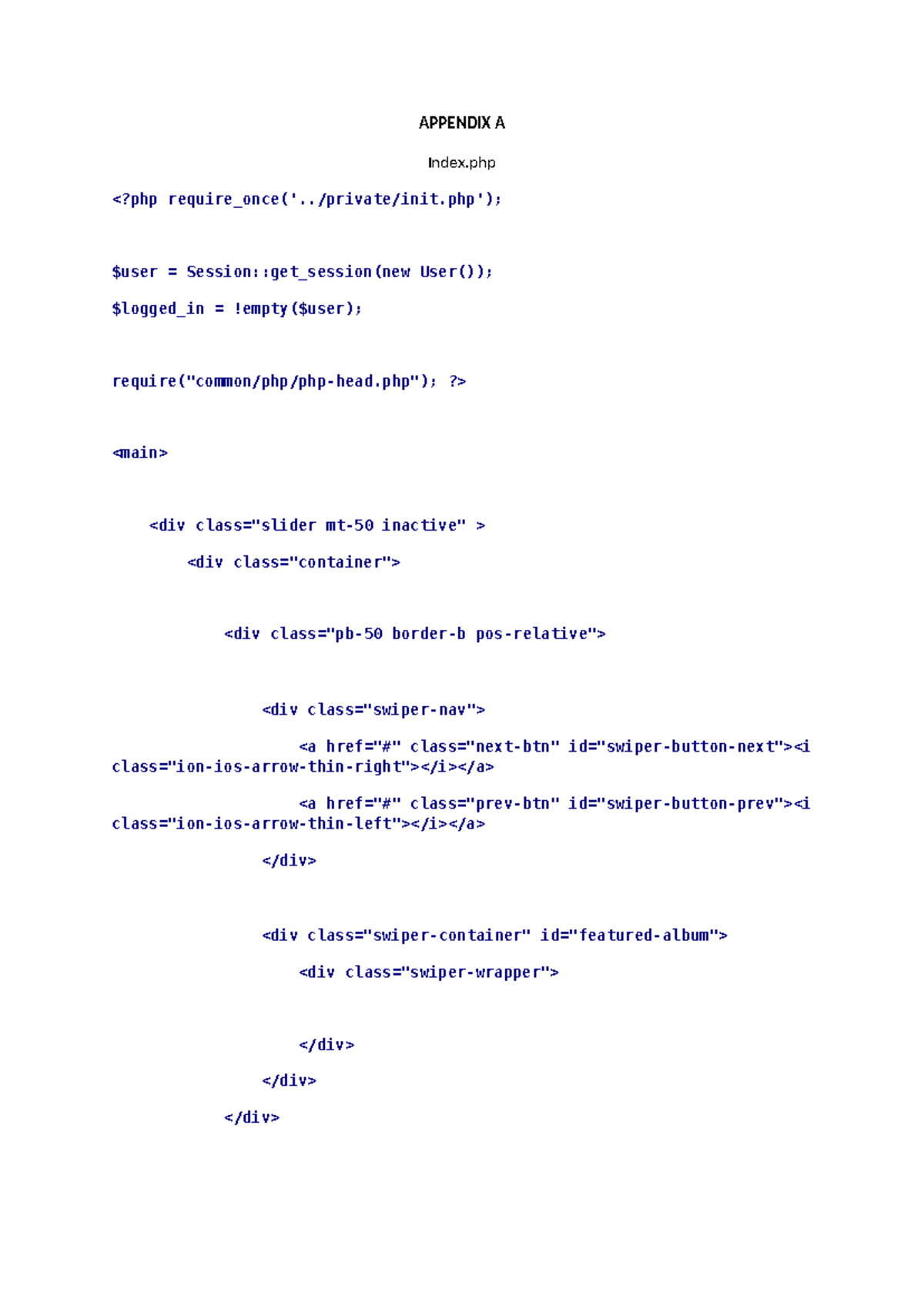 Appendix A - APPENDIX A Index