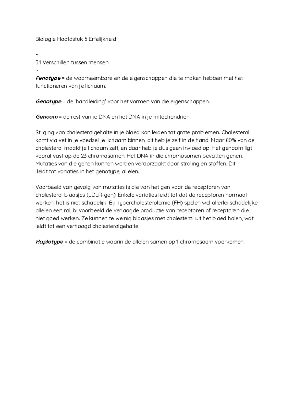 Samenvatting Biologie Hoofdstuk 4: Voortplanting en Ontwikkeling - Studeersnel