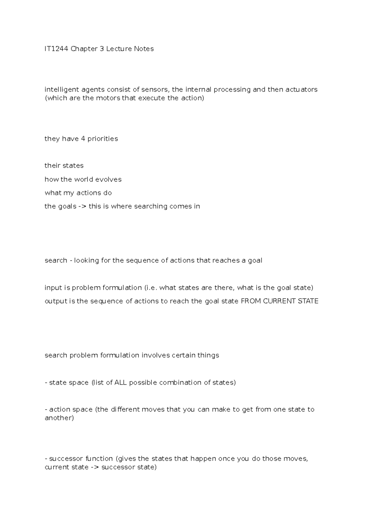 IT1244 Chapter 3 - Self study notes I made to summarise certain ...
