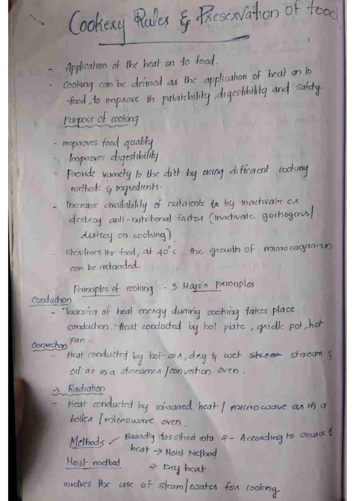 Cookery Rules: Essential Nutrition Guidelines for Healthy Meals - Studocu