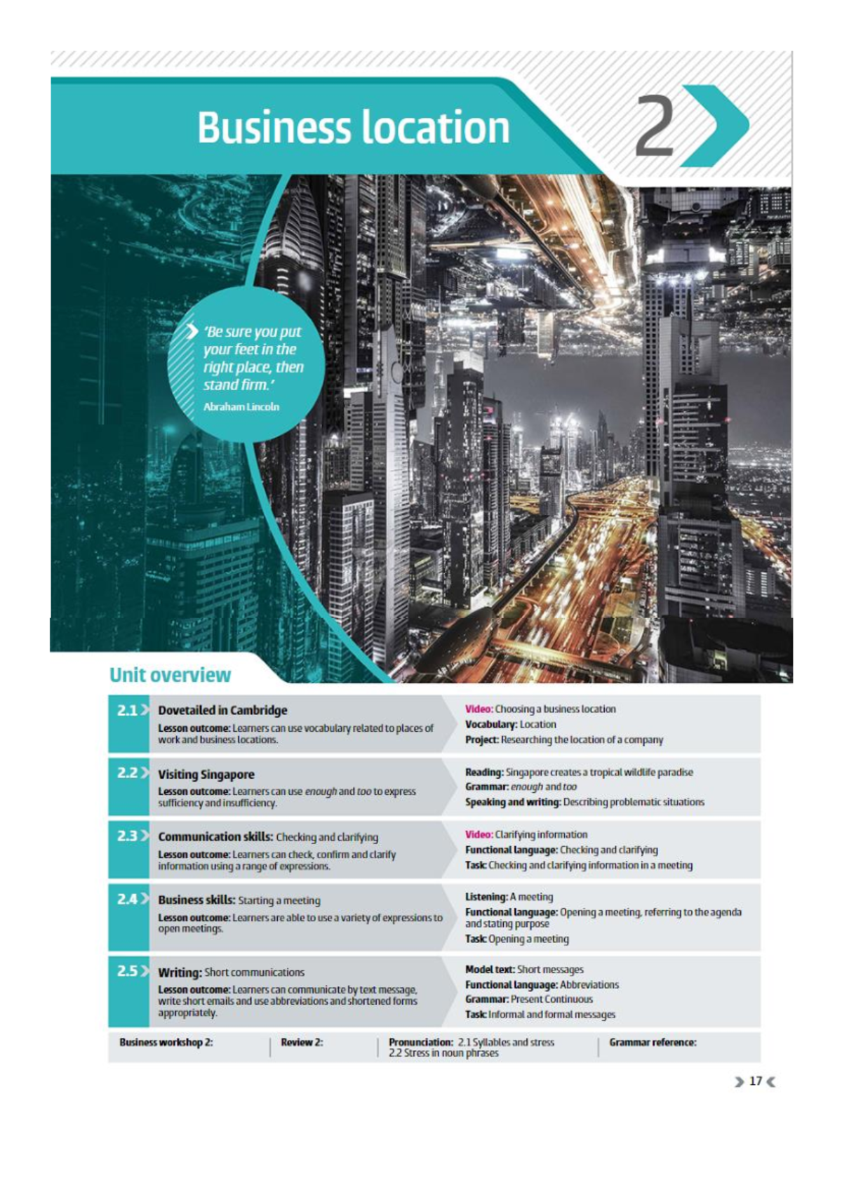 Unit 2: Business Location and Communication Skills Overview - Studocu