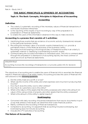 FAC1502_Study unit 4_2023 - FAC Financial Accounting I: Financial ...