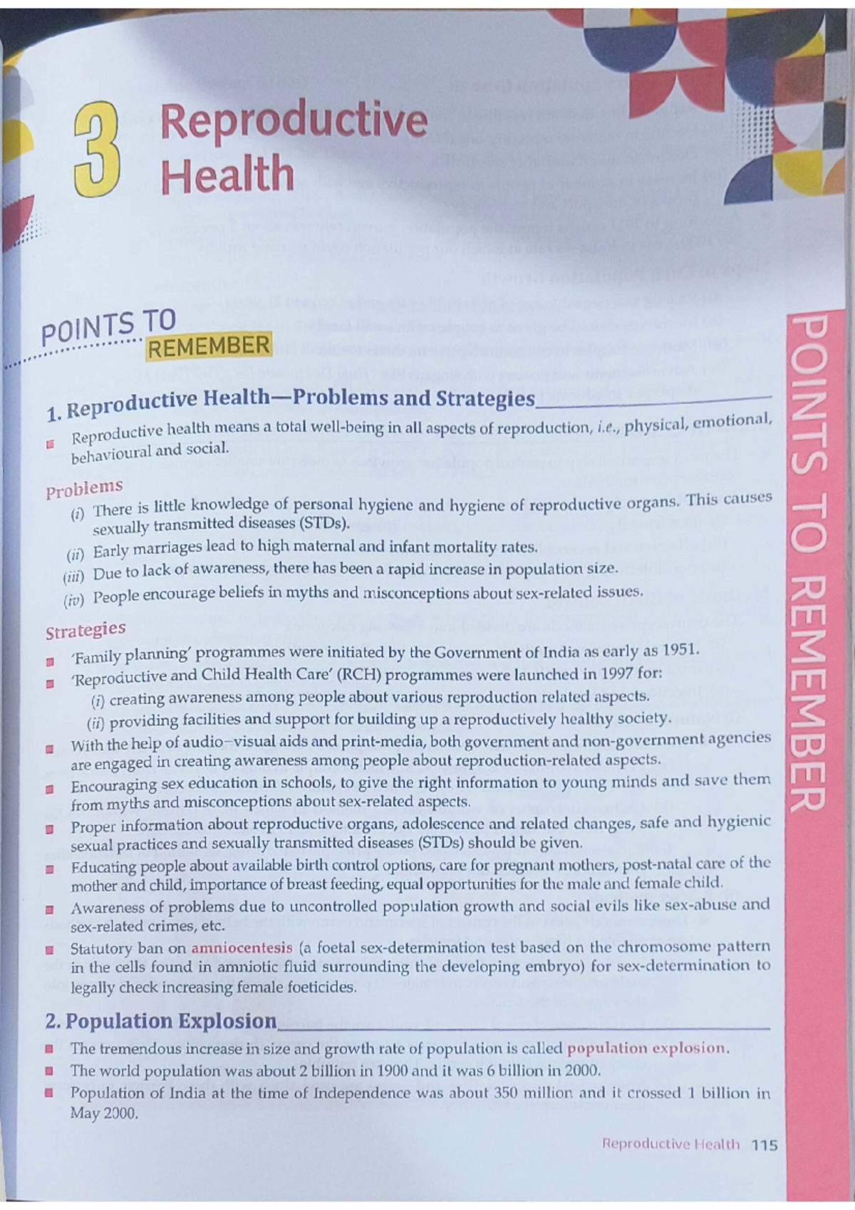 Reproductive Health: Key Points & Strategies for Class 12 CBSE - Studocu