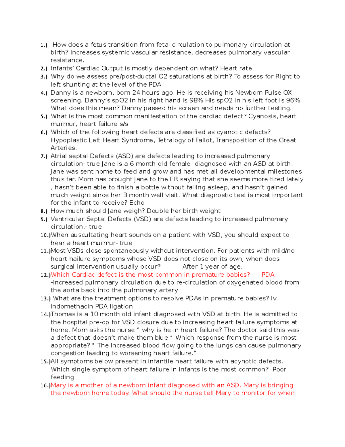 Fetal to Pulmonary Circulation Transition at Birth - Cardiac Overview ...