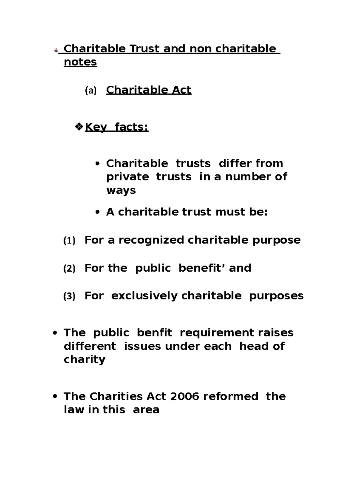 Charitable Trust & Non-Charitable Purposes: Key Insights and Updates ...